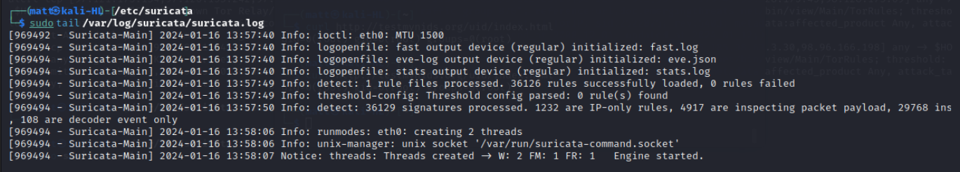 How to Install Suricata in Kali, Download Rulesets and Generate a ...